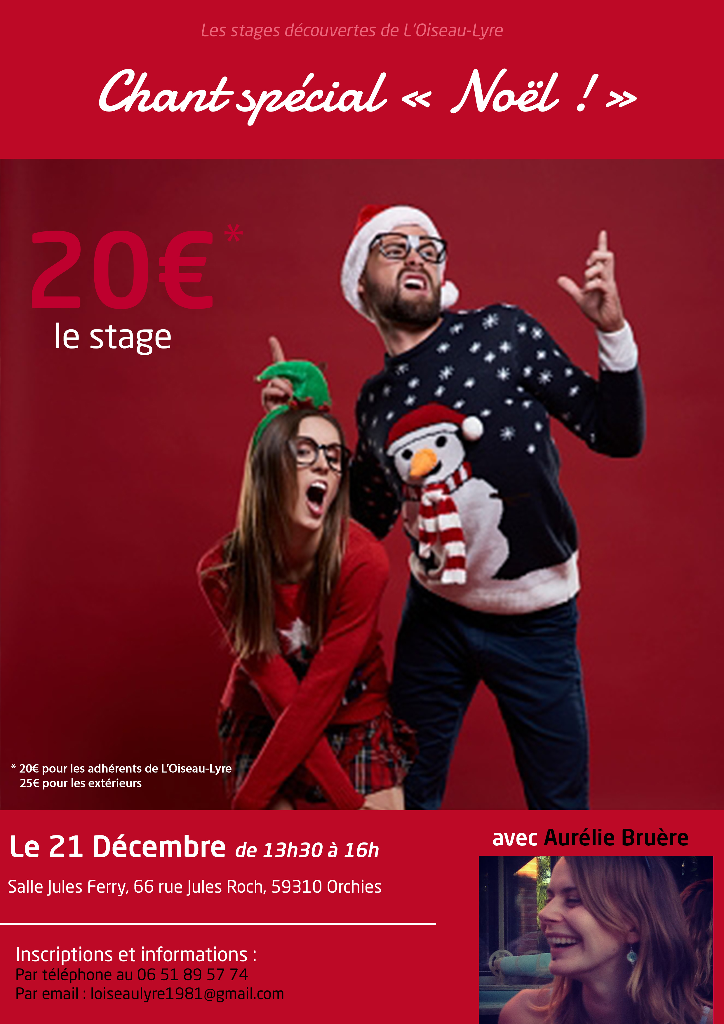 Stage de chant spécial « Noël » – L'Oiseau-Lyre
